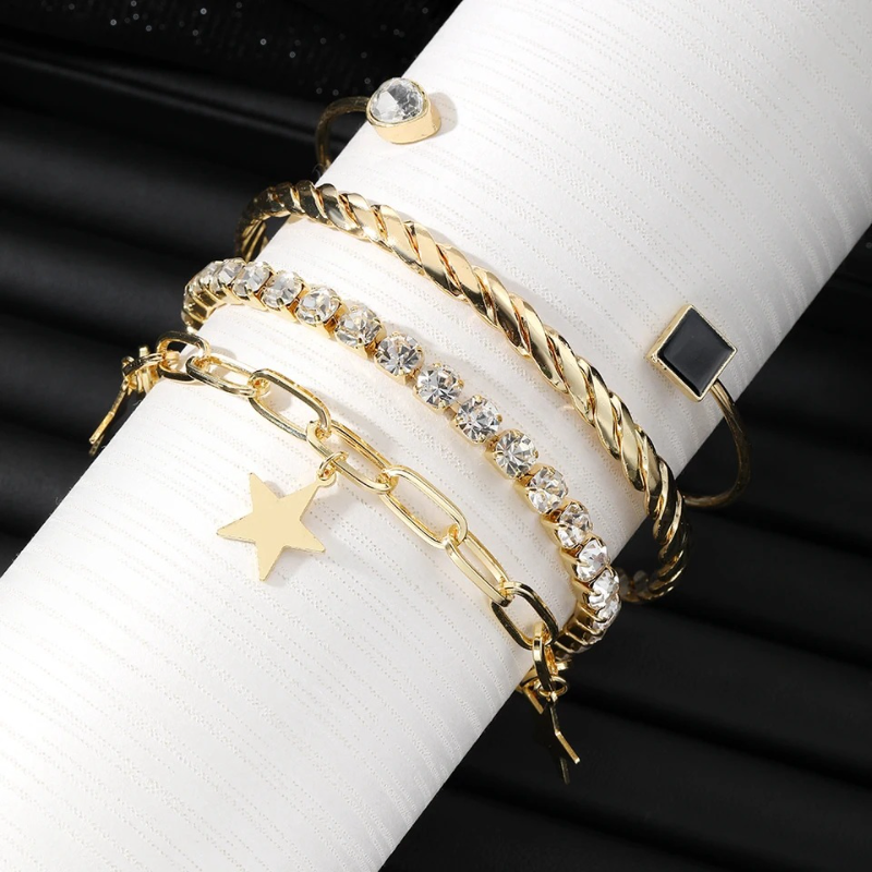 4 Pcs Star Tassel Bracelet Set - Only 99 Shop BD